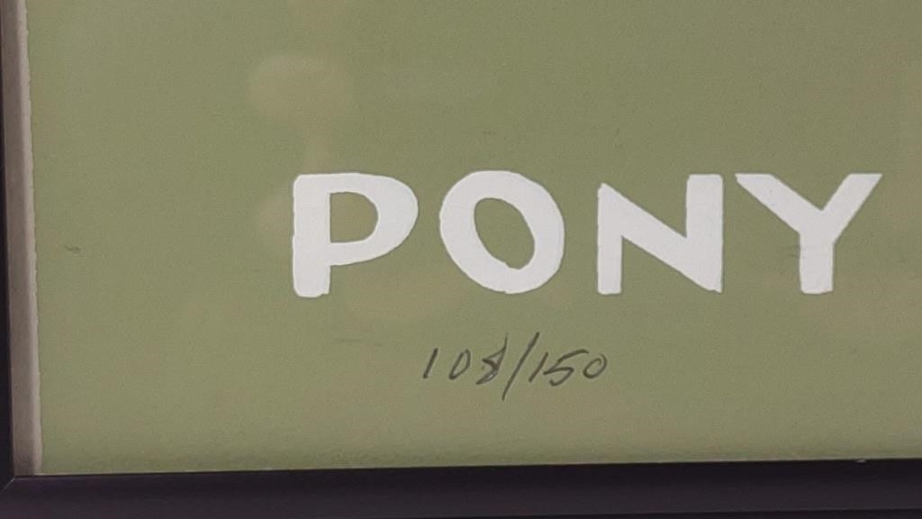 Hal Lott | Hal Lott Signed Chincoteague Pony Swim '93 Art | MutualArt