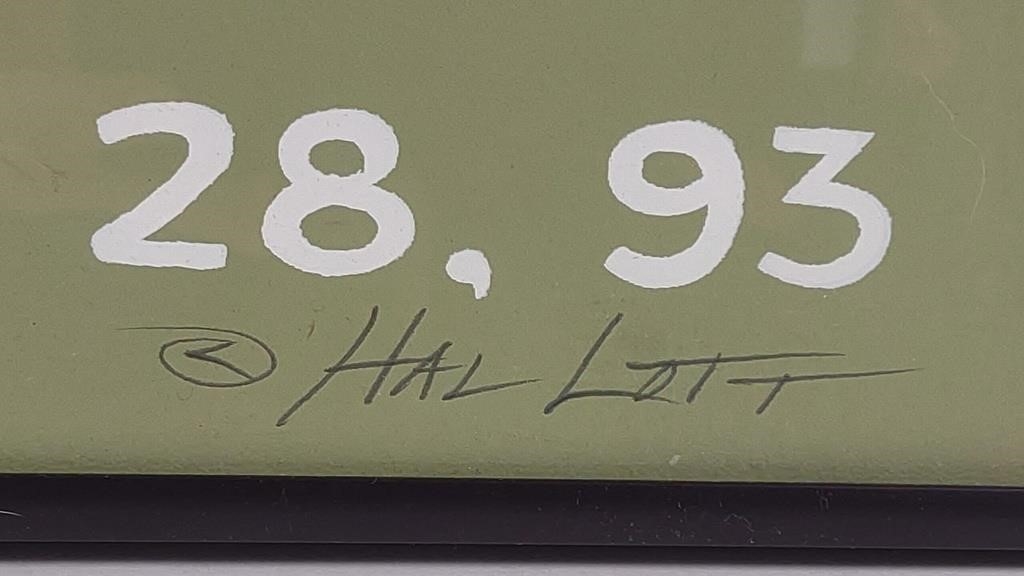 Hal Lott | Hal Lott Signed Chincoteague Pony Swim '93 Art | MutualArt