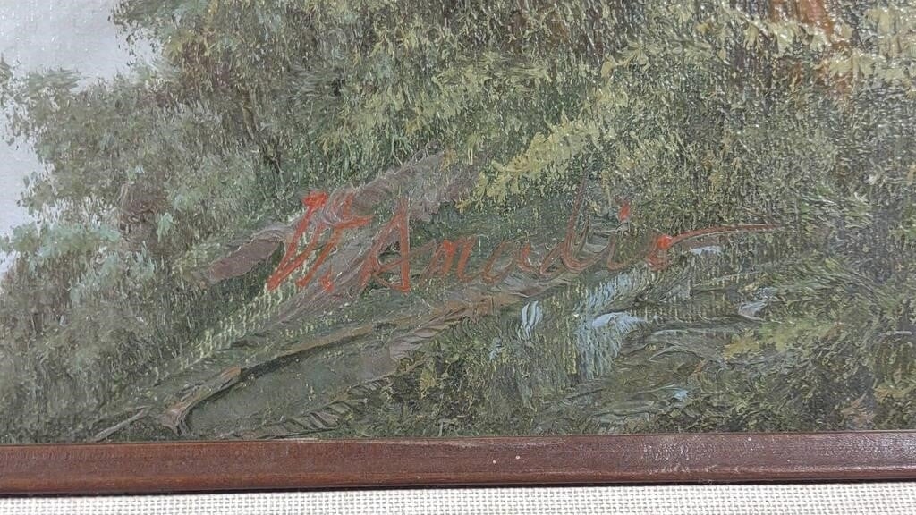 W. Amadio | W. Amadio Oil Painting on Canvas of Bald Eagle | MutualArt