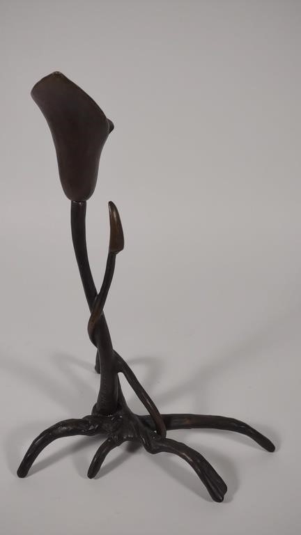 Scott Nelles | Scott Nelles 1986 Bronze Lily Sculpture (1986) | MutualArt