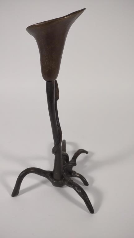 Scott Nelles | Scott Nelles 1986 Bronze Lily Sculpture (1986) | MutualArt