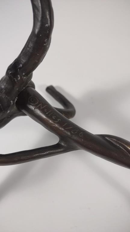 Scott Nelles | Scott Nelles 1986 Bronze Lily Sculpture (1986) | MutualArt