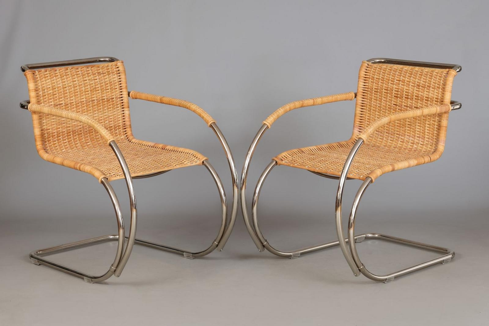 Ludwig Mies van der Rohe | 2 TECTA Freischwinger B42 Weissenhofstuhl | MutualArt