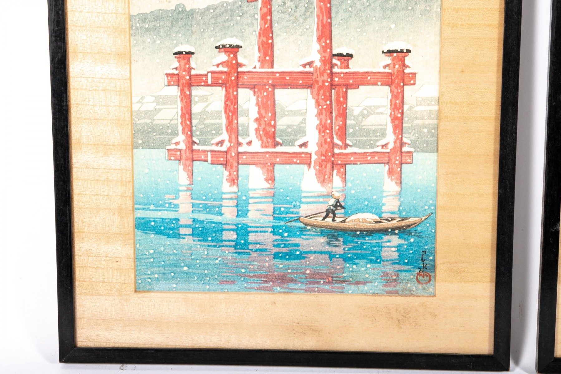 Hasui Kawase | Miyajima In Snow And Kikyo-mon Gate | MutualArt