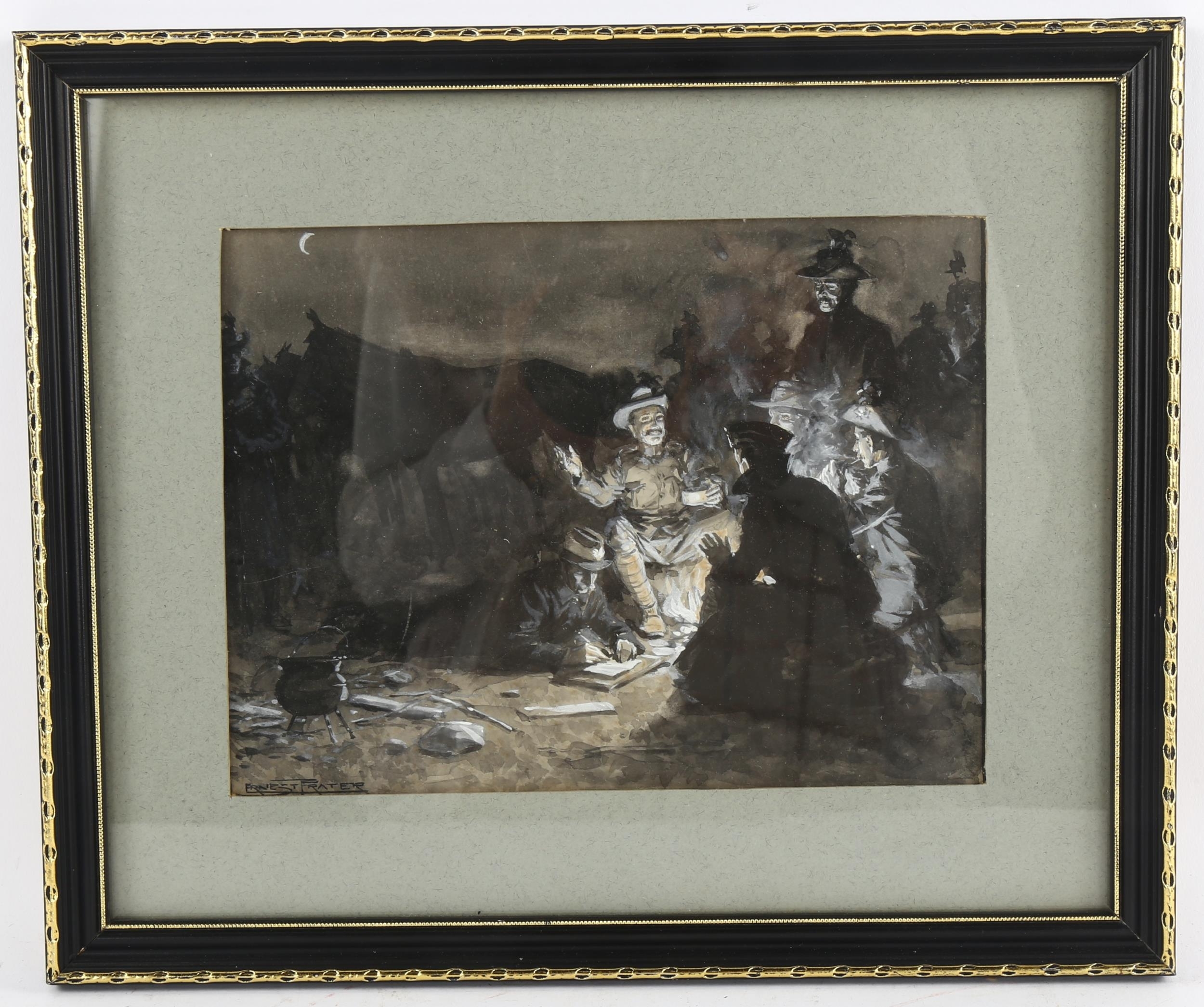 Ernest Prater | original ink/watercolour illustration | MutualArt