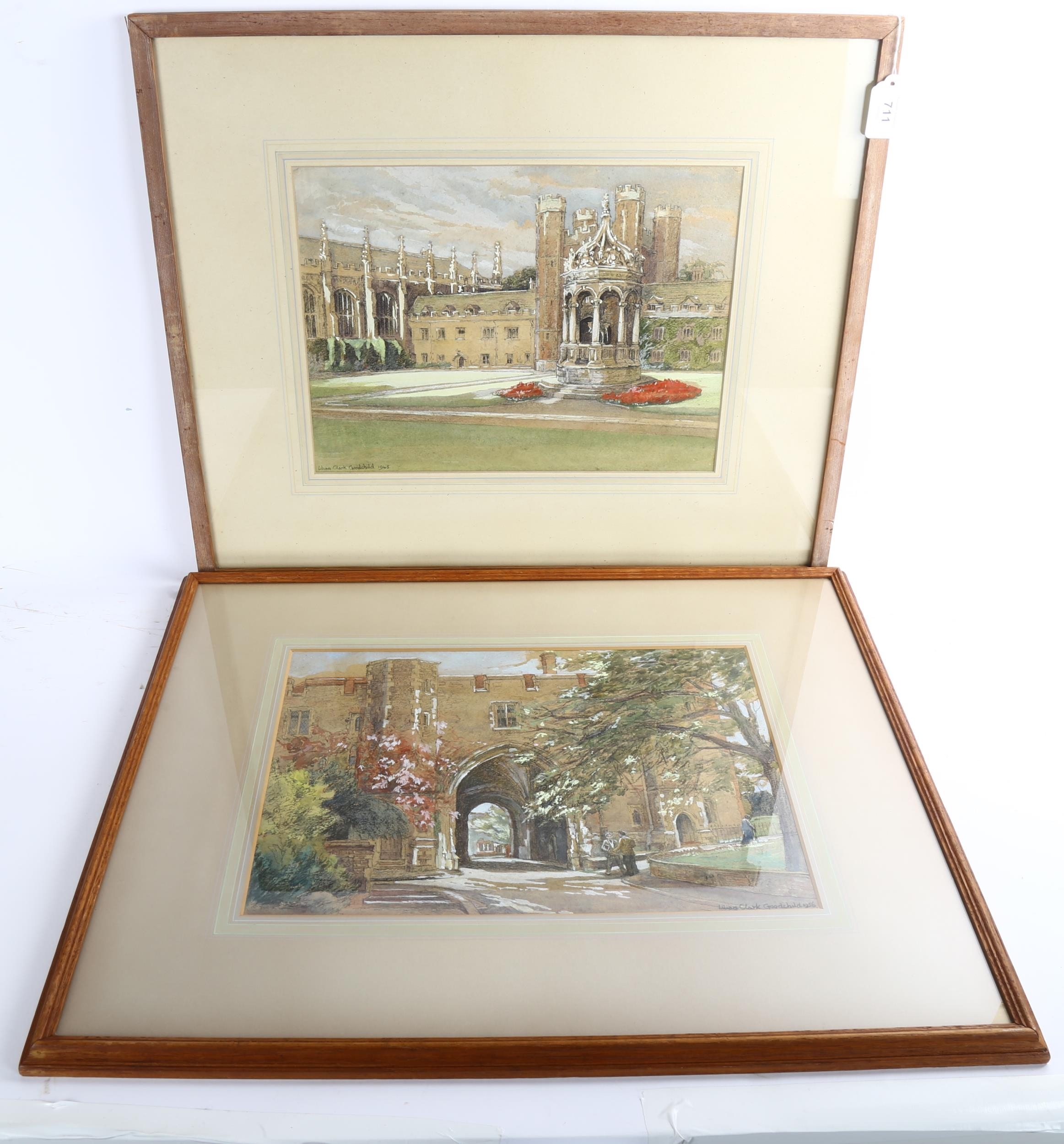 Lilian Clark Goodchild | pair of watercolours (1945) | MutualArt