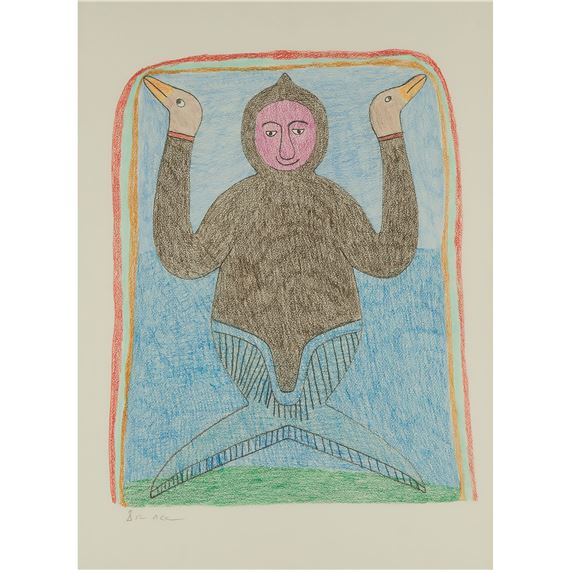 Irene Avaalaaqiaq Tiktaalaaq | UNTITLED (WOMAN TRANSFORMING INTO FISH ...