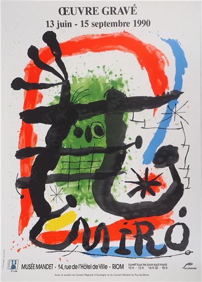 Miró Joan | Character with hat and star | Compare similar artworks ...