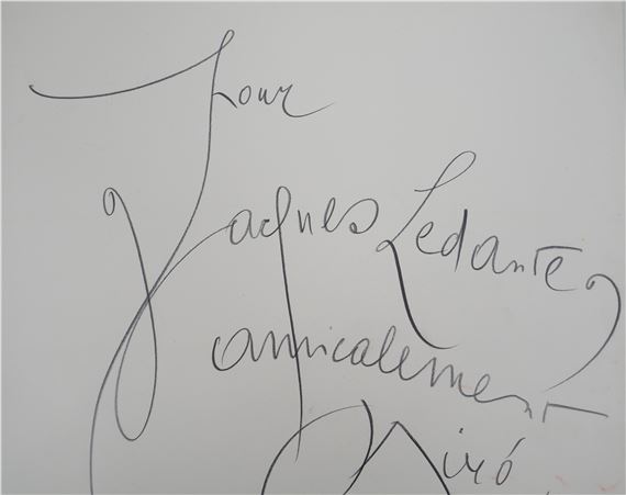 Joan Miró | Autograph dedication | MutualArt