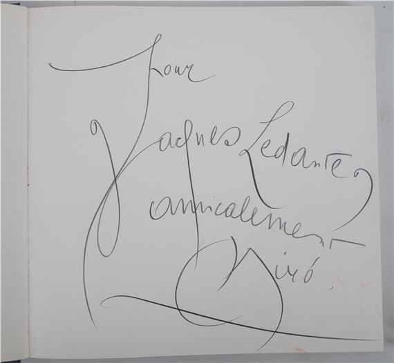 Joan Miró | Autograph dedication | MutualArt