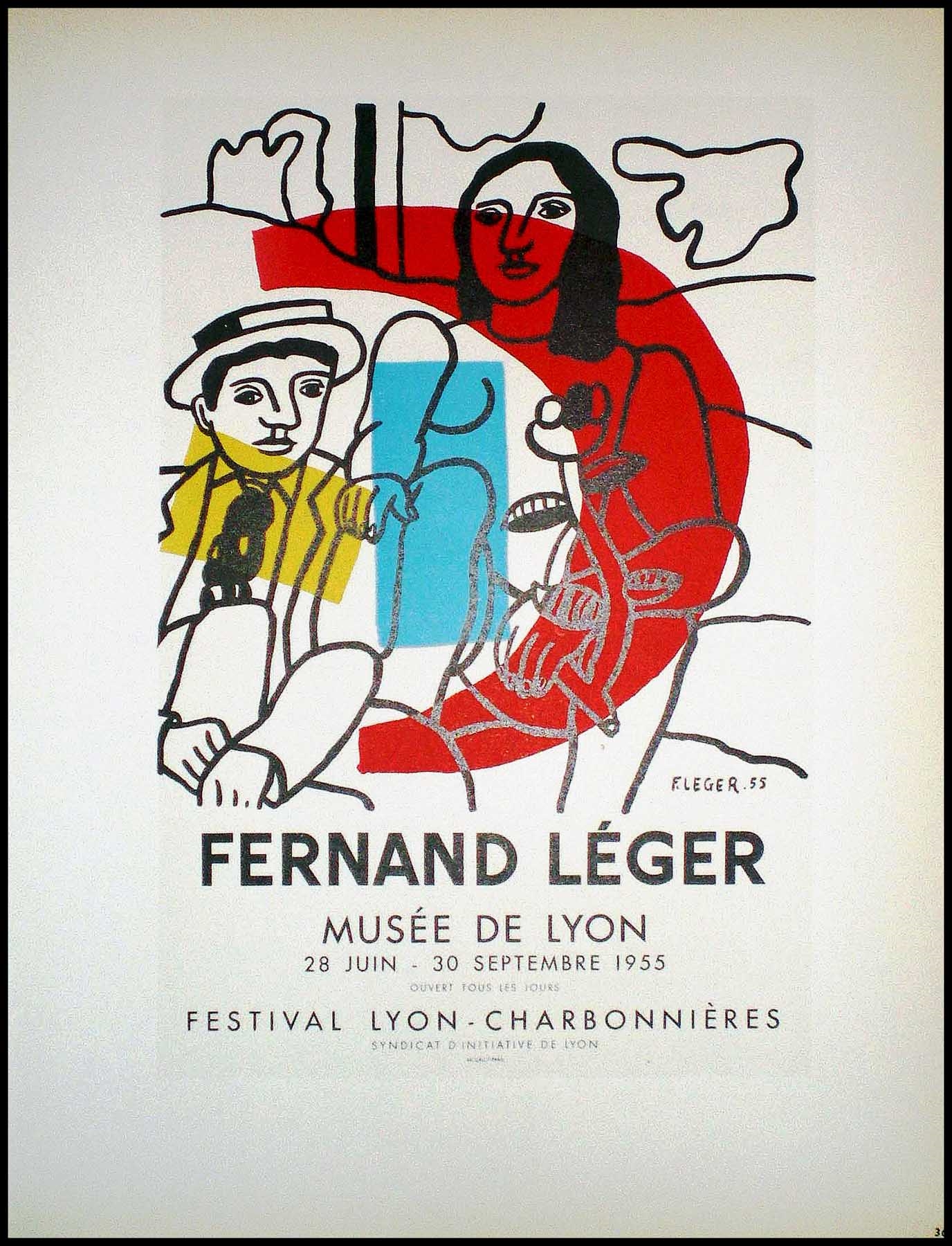 Fernand Léger | Poster for an exhibition at the Lyon Museum (1959 ...