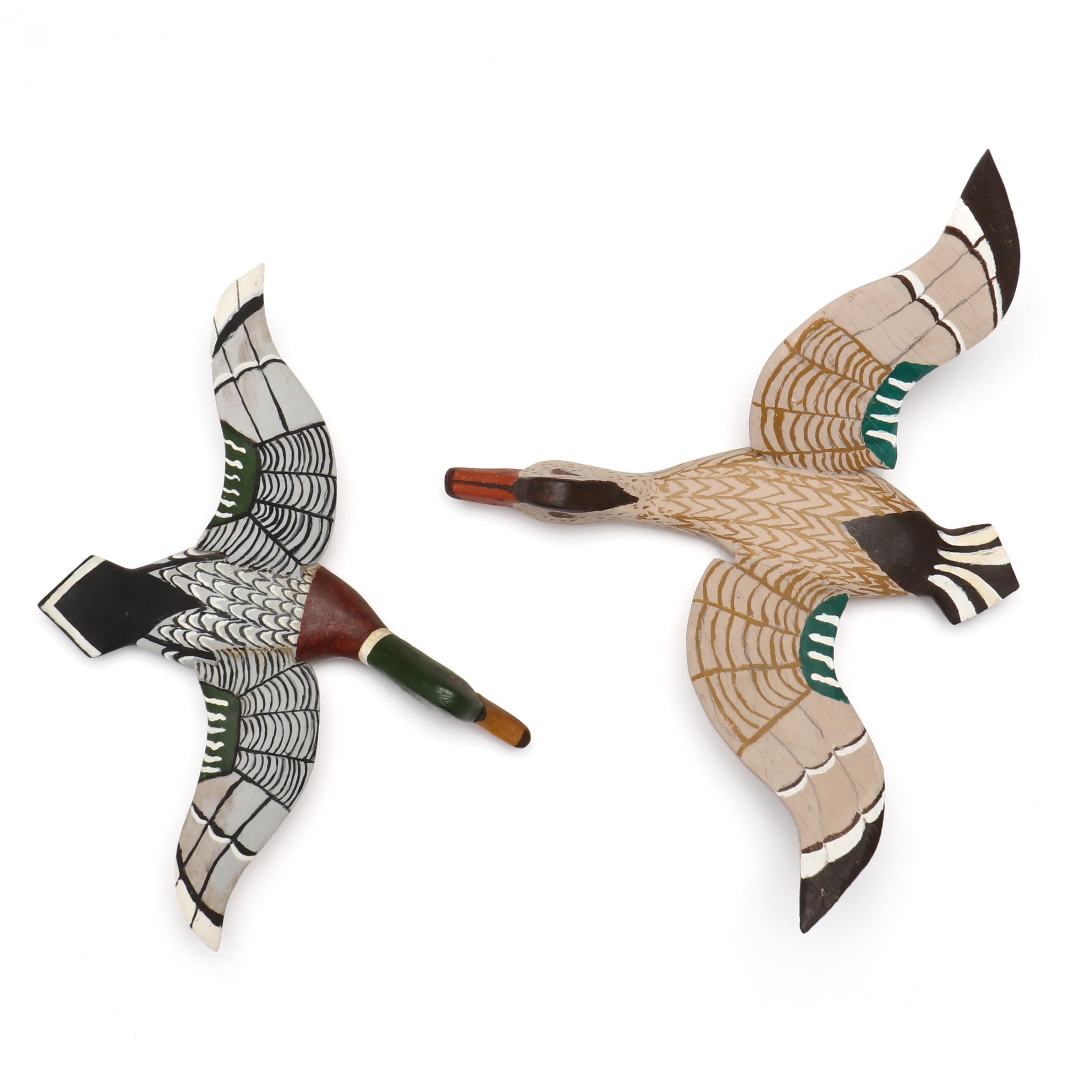 Doug Jester | Pair of Flying Mallards (Circa 1960s) | MutualArt