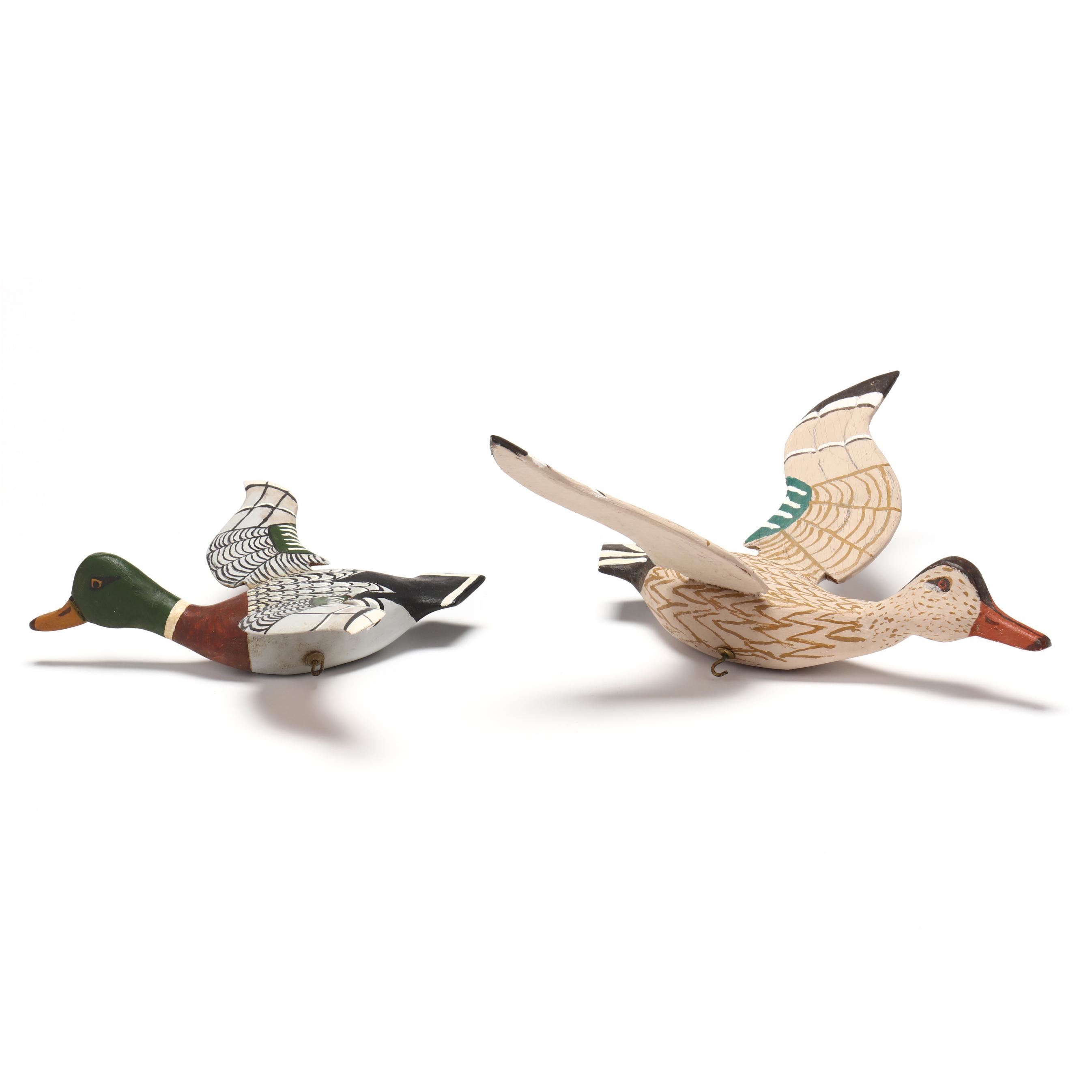 Doug Jester | Pair of Flying Mallards (Circa 1960s) | MutualArt