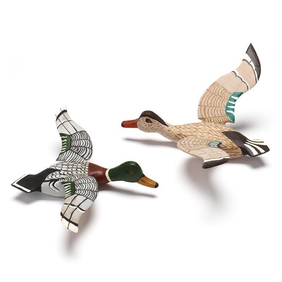 Doug Jester | Pair of Flying Mallards (Circa 1960s) | MutualArt