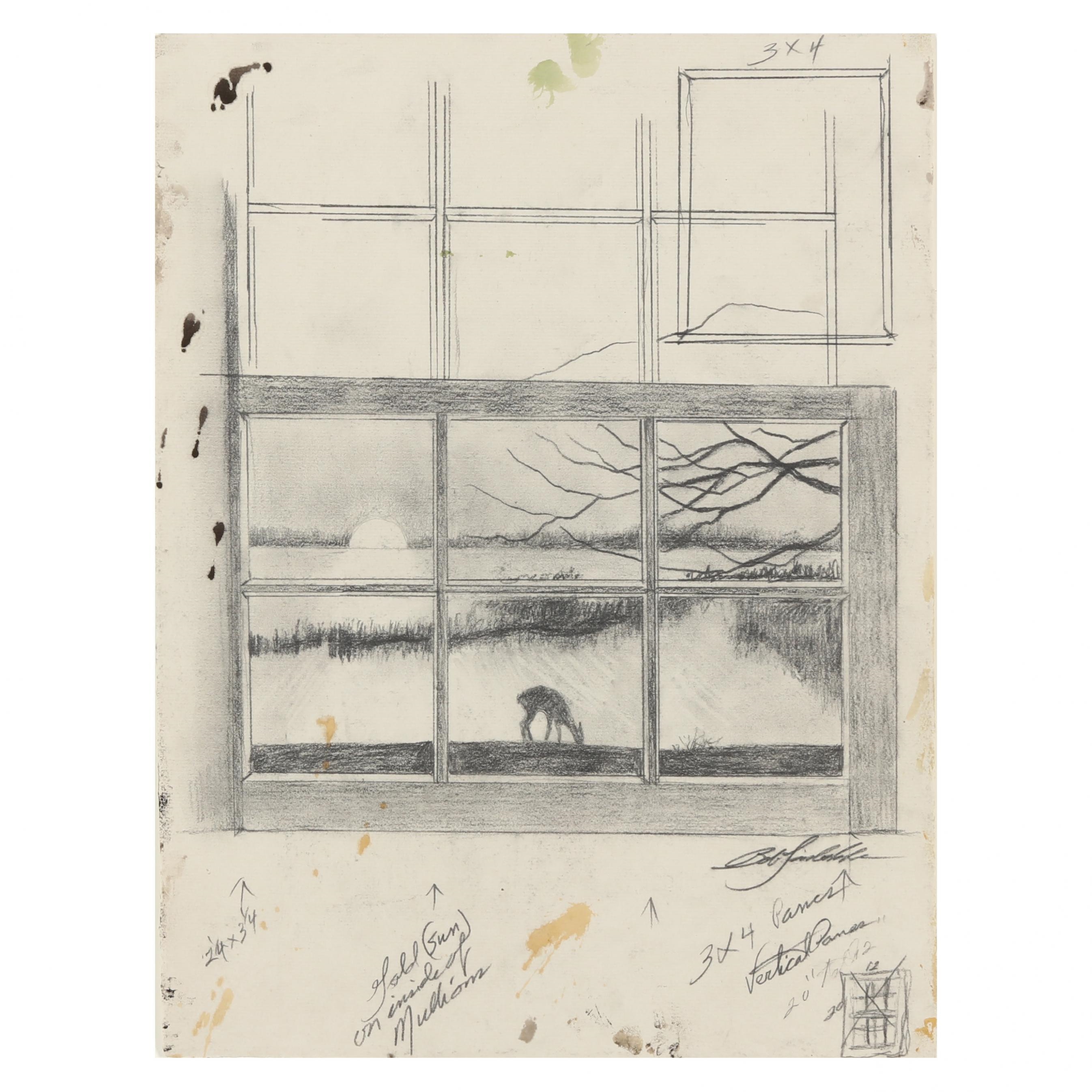 Bob Timberlake | Study for First Pane (1973) | MutualArt