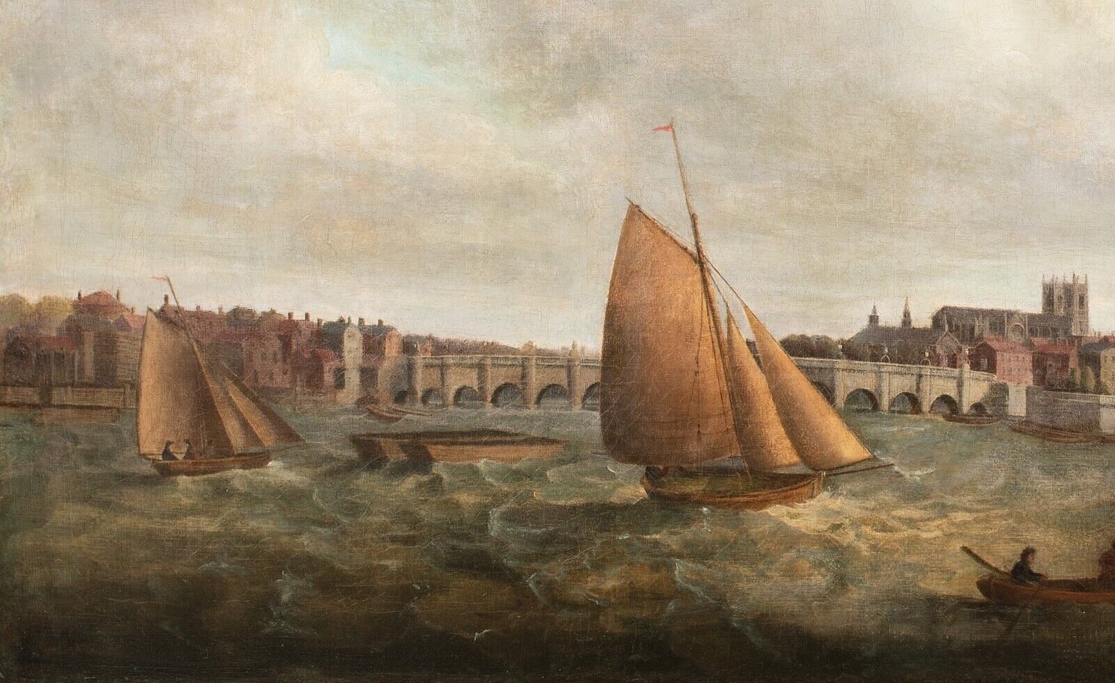 William Marlow | VIEW OF WESTMINSTER OIL PAINTING | MutualArt