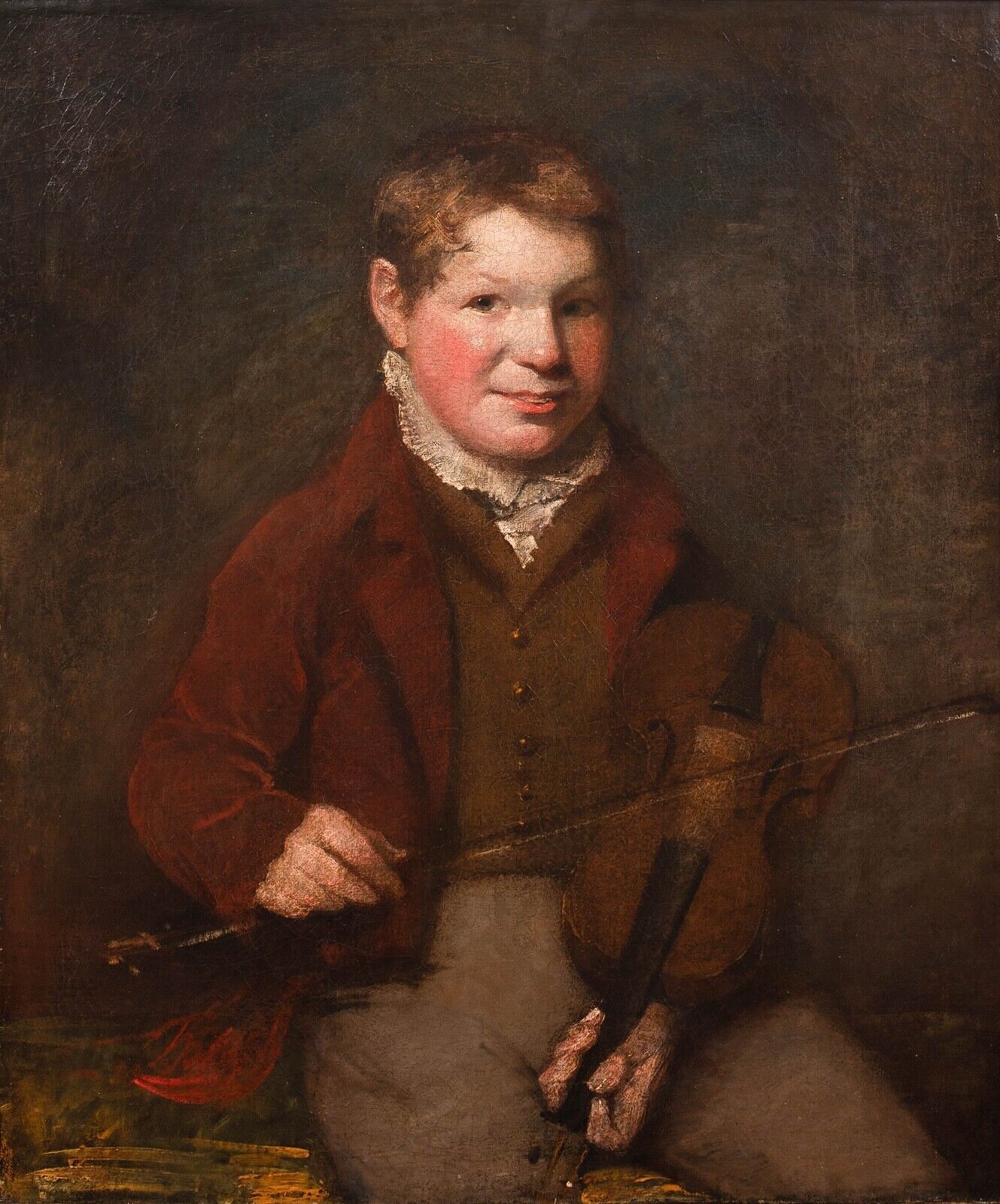 Irish School, 19th Century | PORTRAIT OF A BOY & FIDDLE OIL PAINTING ...