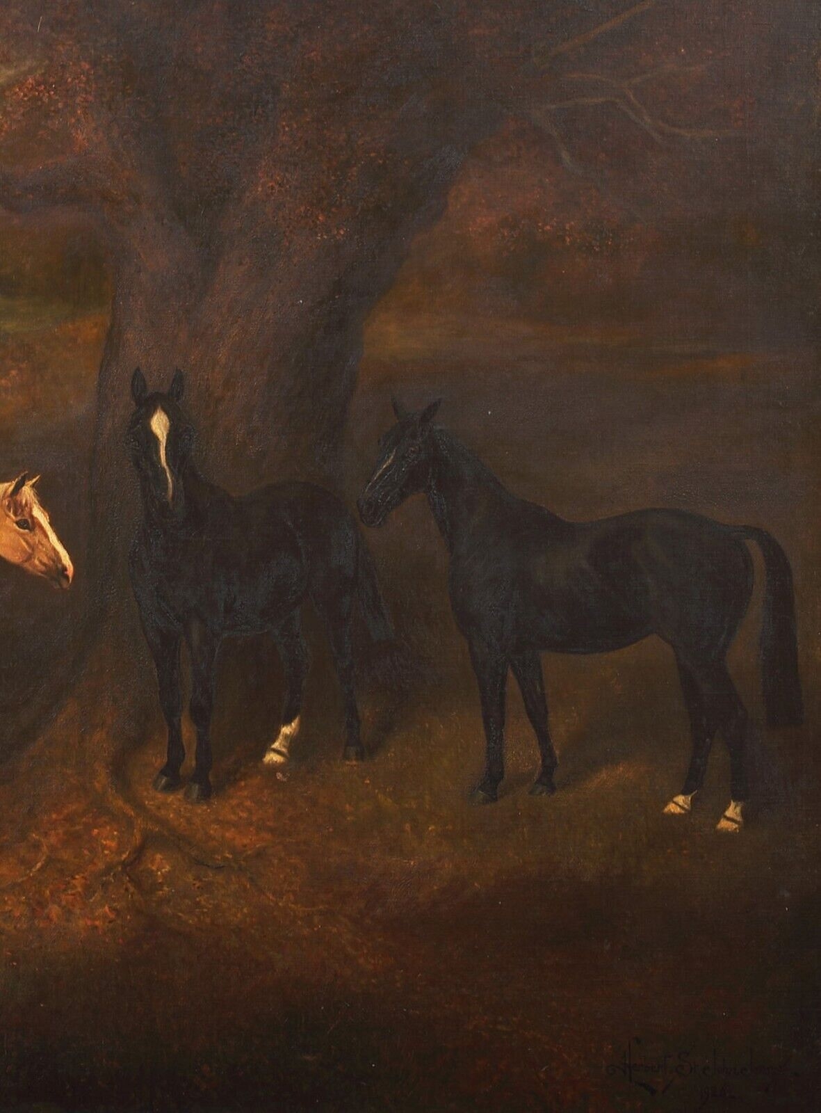 Herbert H. St. John Jones | PORTRAIT OF 4 CHESHIRE PONIES OIL PAINTING ...