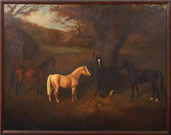 Herbert H. St. John Jones | PORTRAIT OF 4 CHESHIRE PONIES OIL PAINTING ...