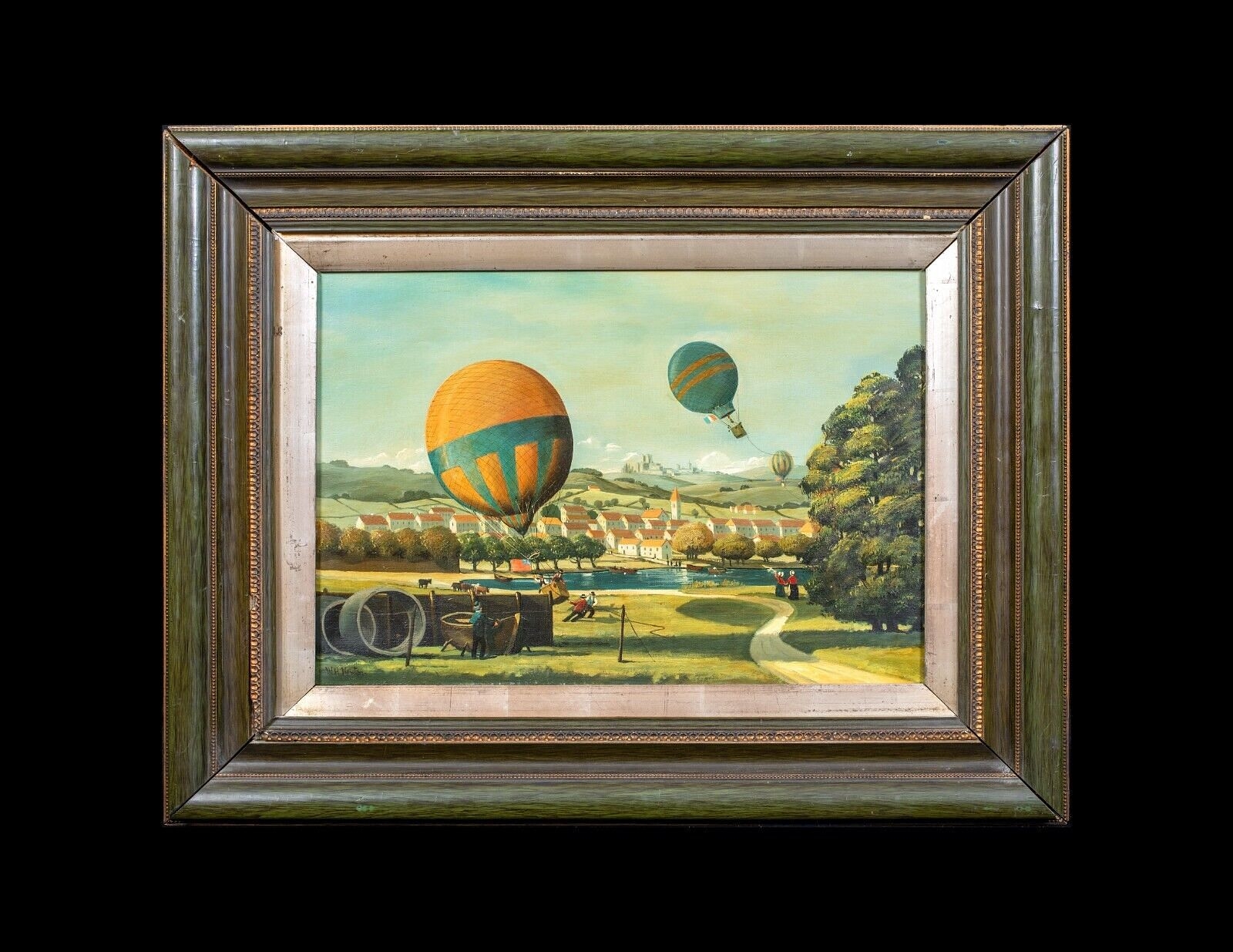 W. H. Newton | VIEW OF A TOWN OIL PAINTING (19th Century) | MutualArt