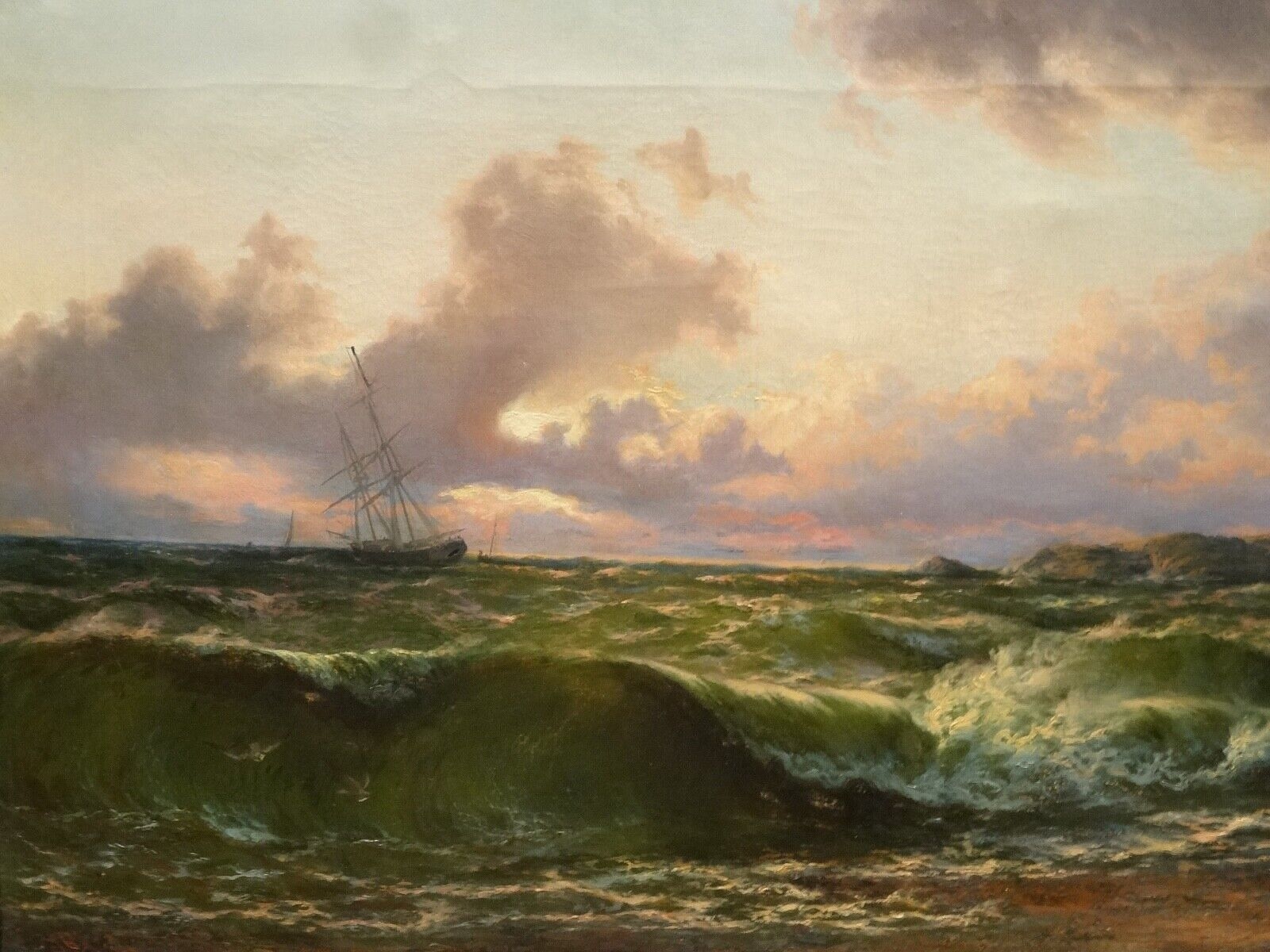 Thomas Rose Miles | EVENING AFTER THE STORM, ISLE OF ARRAN OIL PAINTING ...