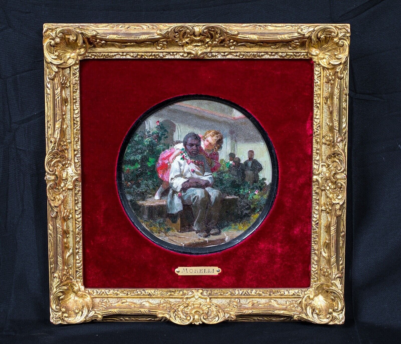 Domenico Morelli | THE HUG (19th Century) | MutualArt