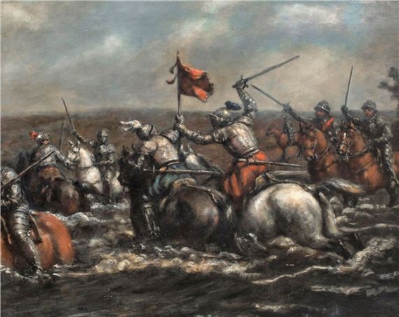 English School, 19th Century | THE BATTLE OF TOWTON | MutualArt
