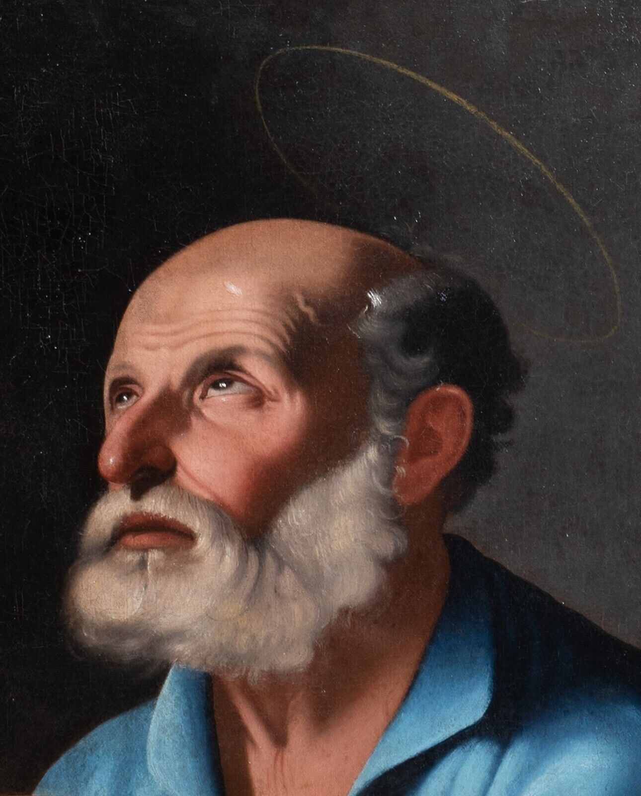 Italian School, 17th Century | PENITENT SAINT PETER OIL PAINTING (17th ...