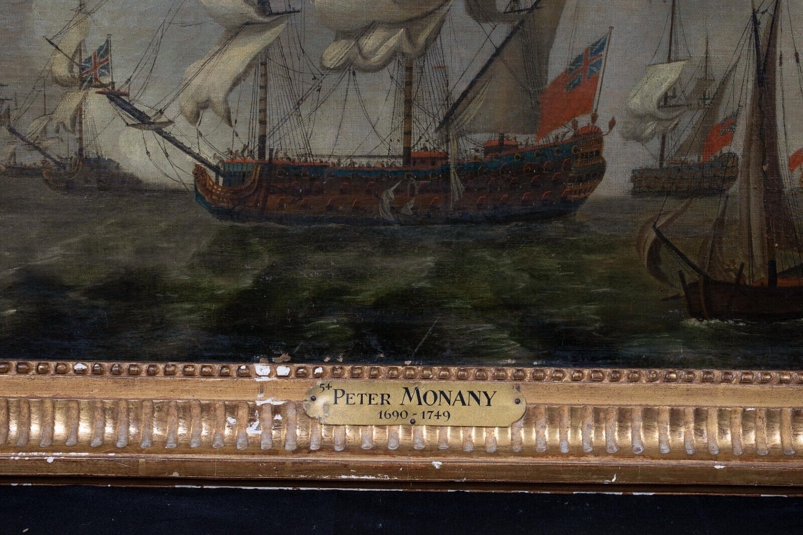Peter Monamy | THE BATTLE OF CAPE FINISTERRE OIL PAINTING (18th Century ...