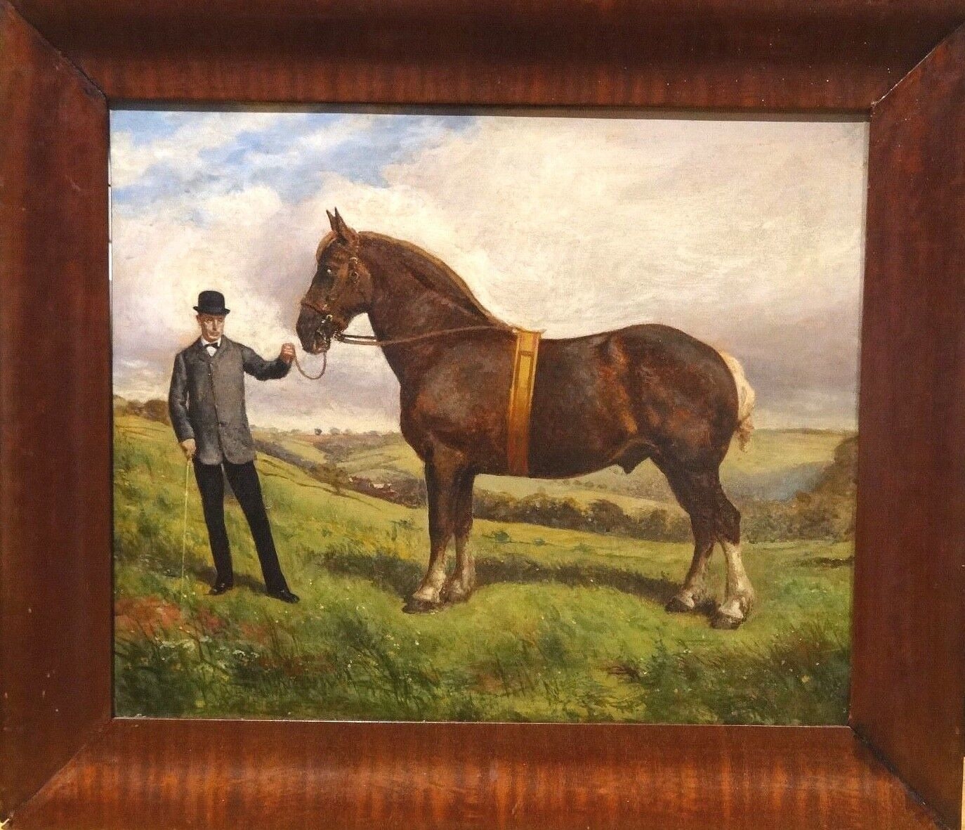 W. J. Stevenson | PORTRAIT OF APOLLO & MR N SYKES OIL PAINTING (19th ...