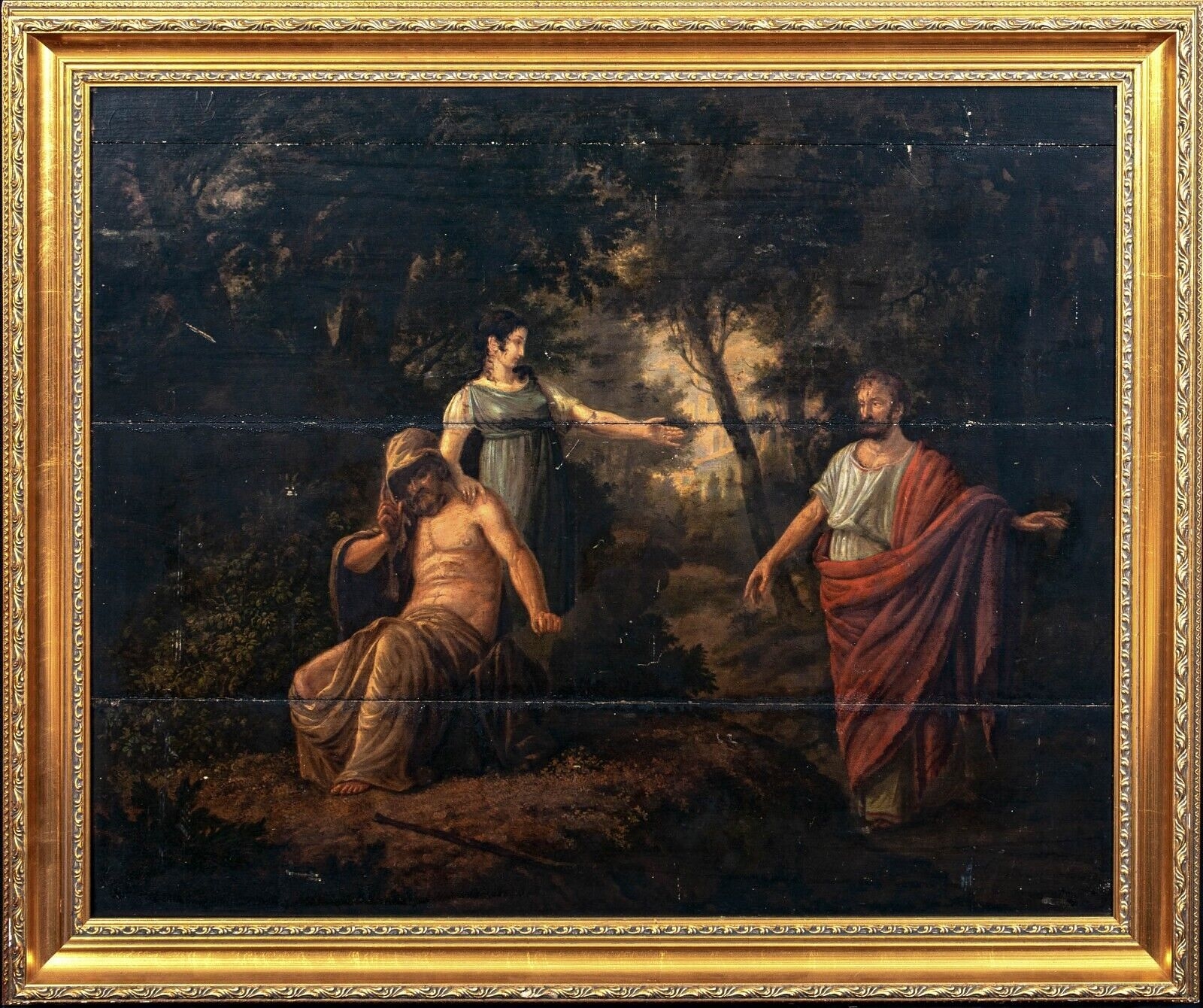 British School, 18th Century | THE DEATH OF OEDIPUS ANTIGONE & THESEUS ...