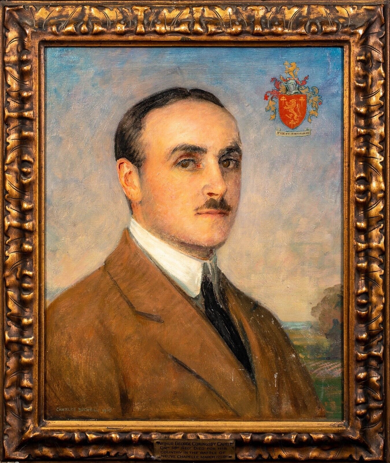 Charles Buchel | PORTRAIT OF CAPTAIN ARTHUR CAPELL OIL PAINTING (20th ...
