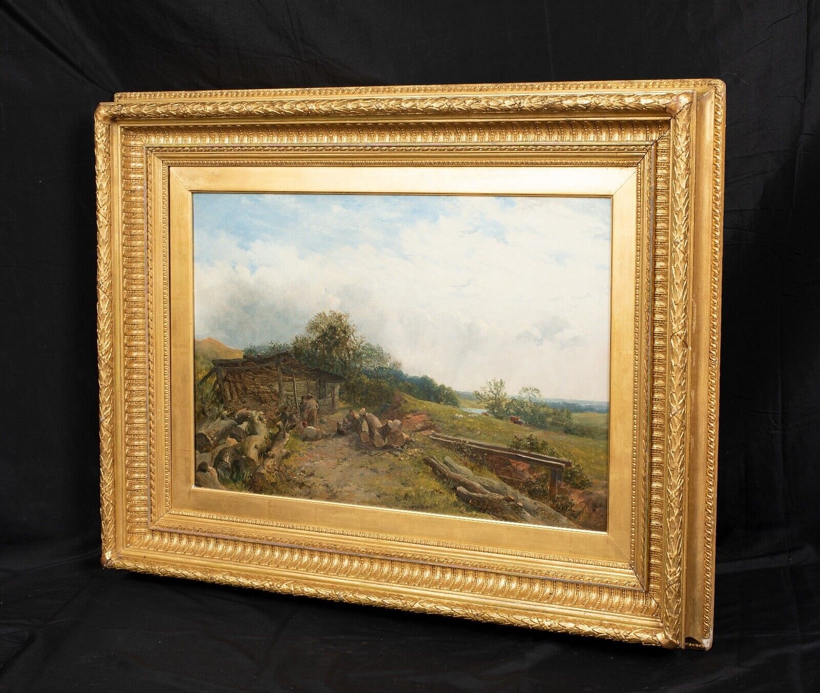 James Hill | THE LOGGERS REST OIL PAINTING (19th Century) | MutualArt