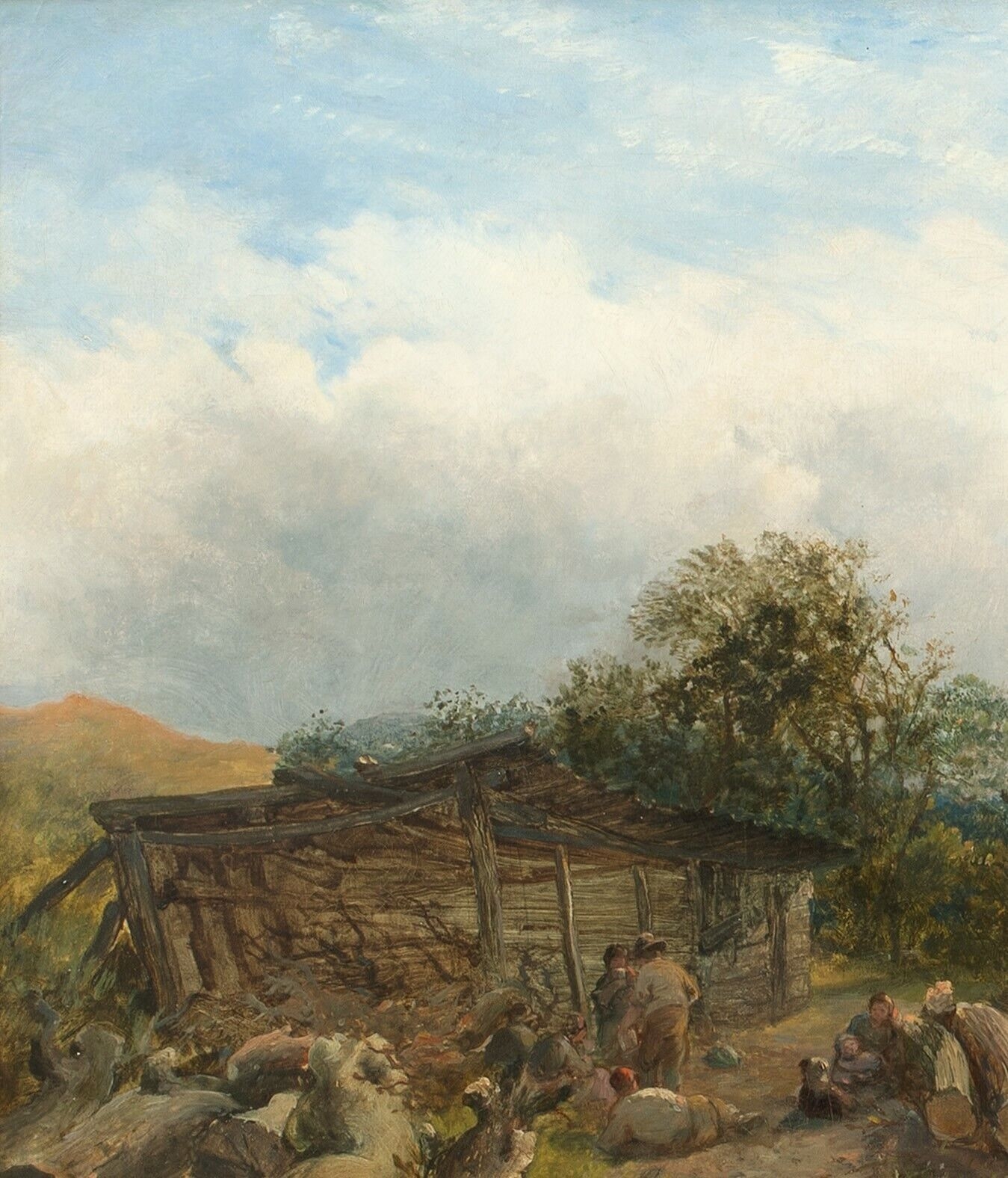 James Hill | THE LOGGERS REST OIL PAINTING (19th Century) | MutualArt