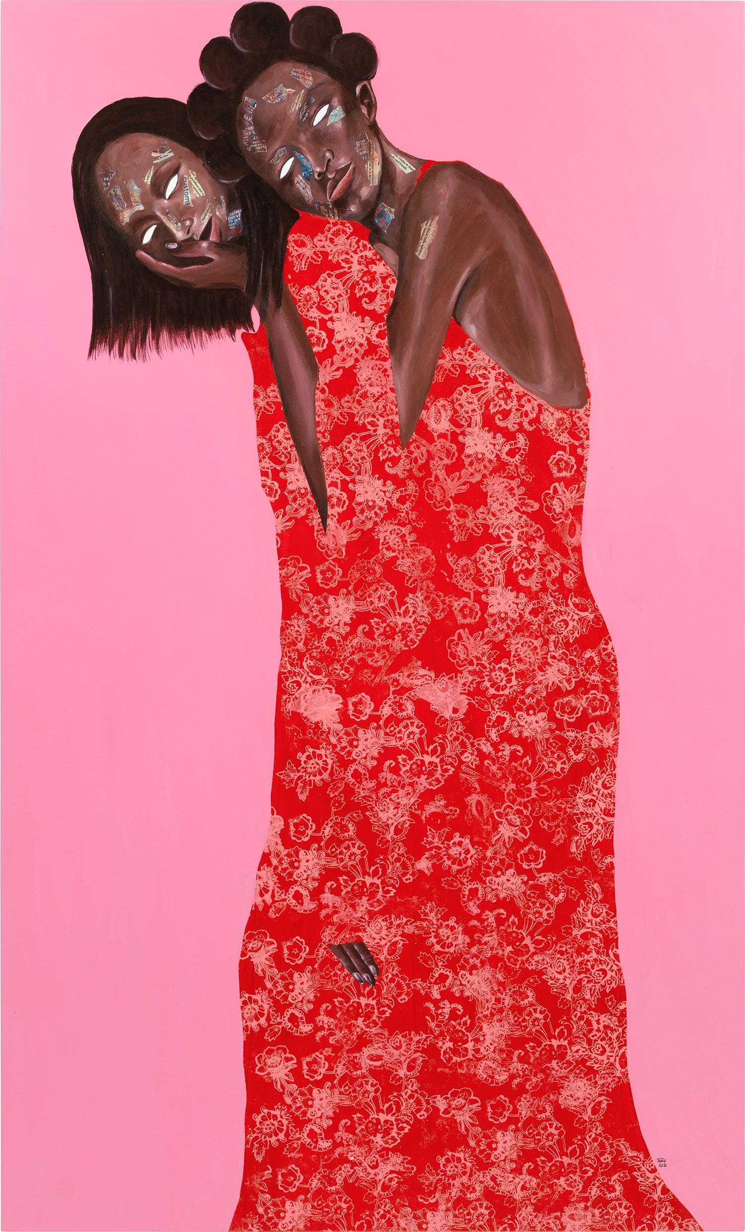 Emmanuel Taku | A Red Pair (2021) | MutualArt