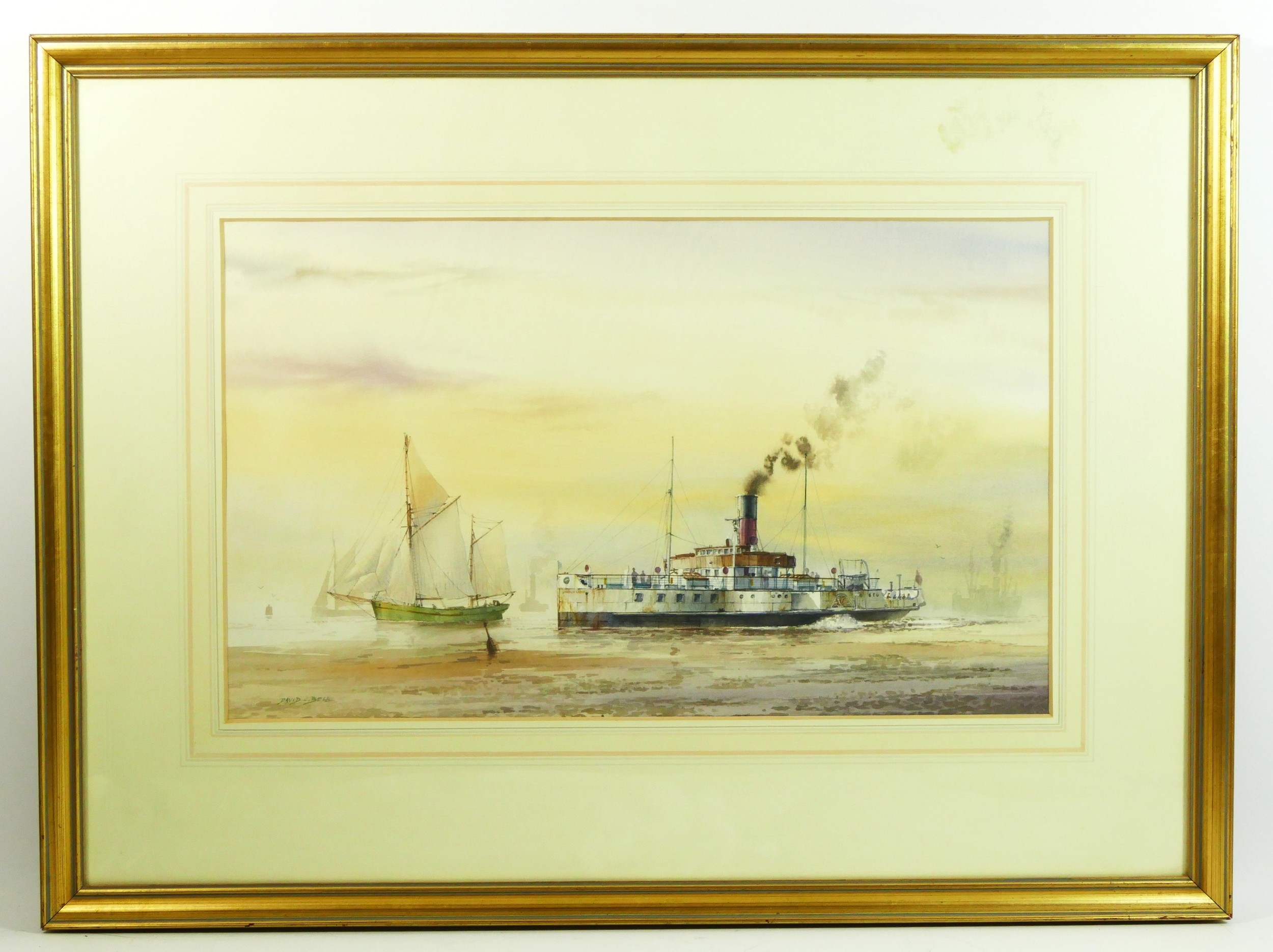 David C. Bell | Lincoln Castle with shipping | MutualArt