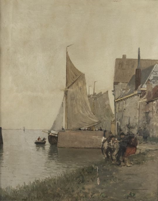 Hans Hermann | Herrmann, Hans: An der Kaimauer | MutualArt