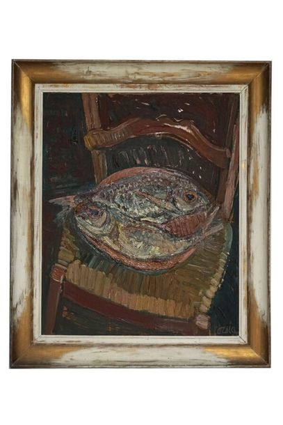 Gilbert Corsia | Nature morte aux poissons | MutualArt