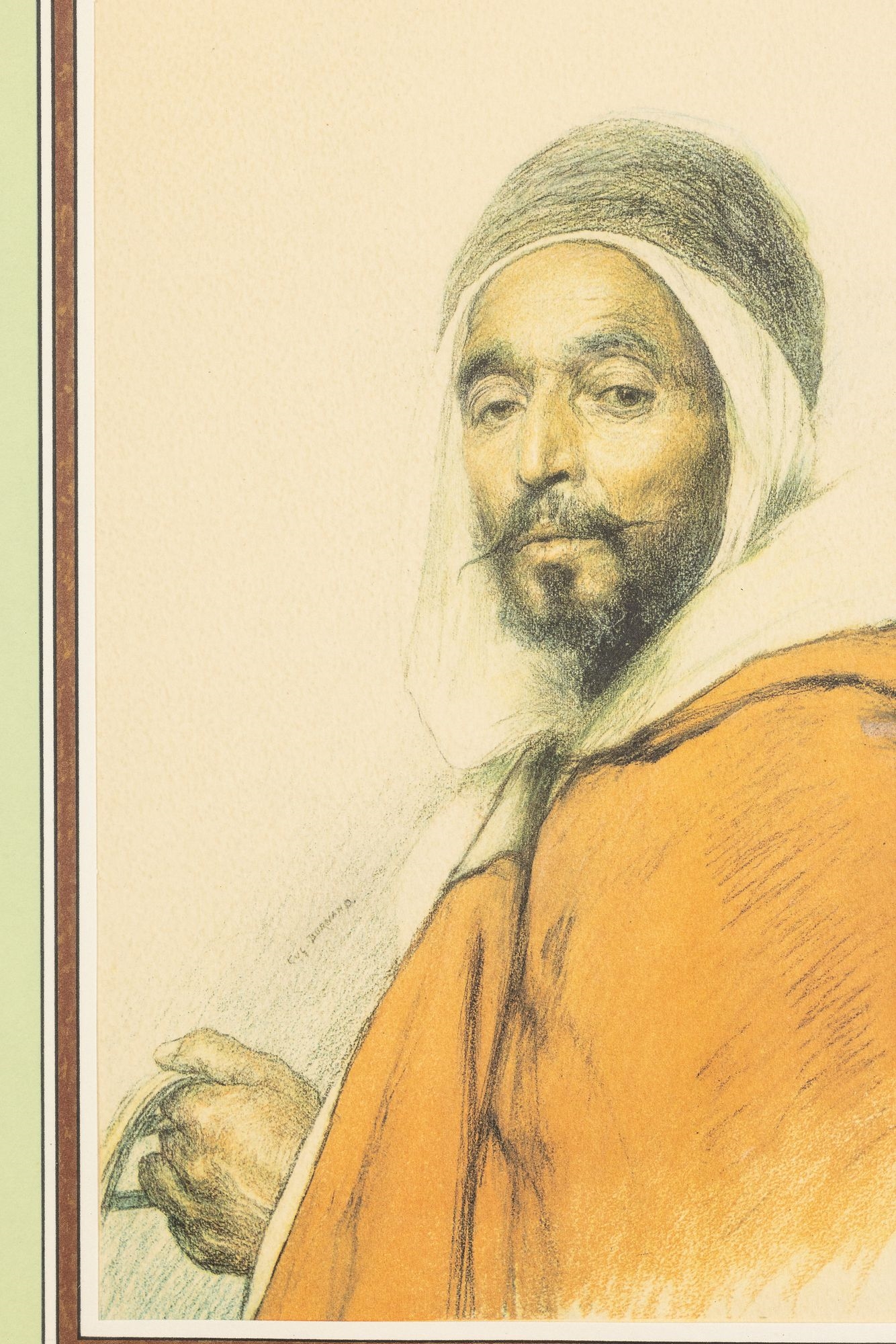 Eugene Burnand | Portrait of Mohamed Osman from Oran (1133) | MutualArt