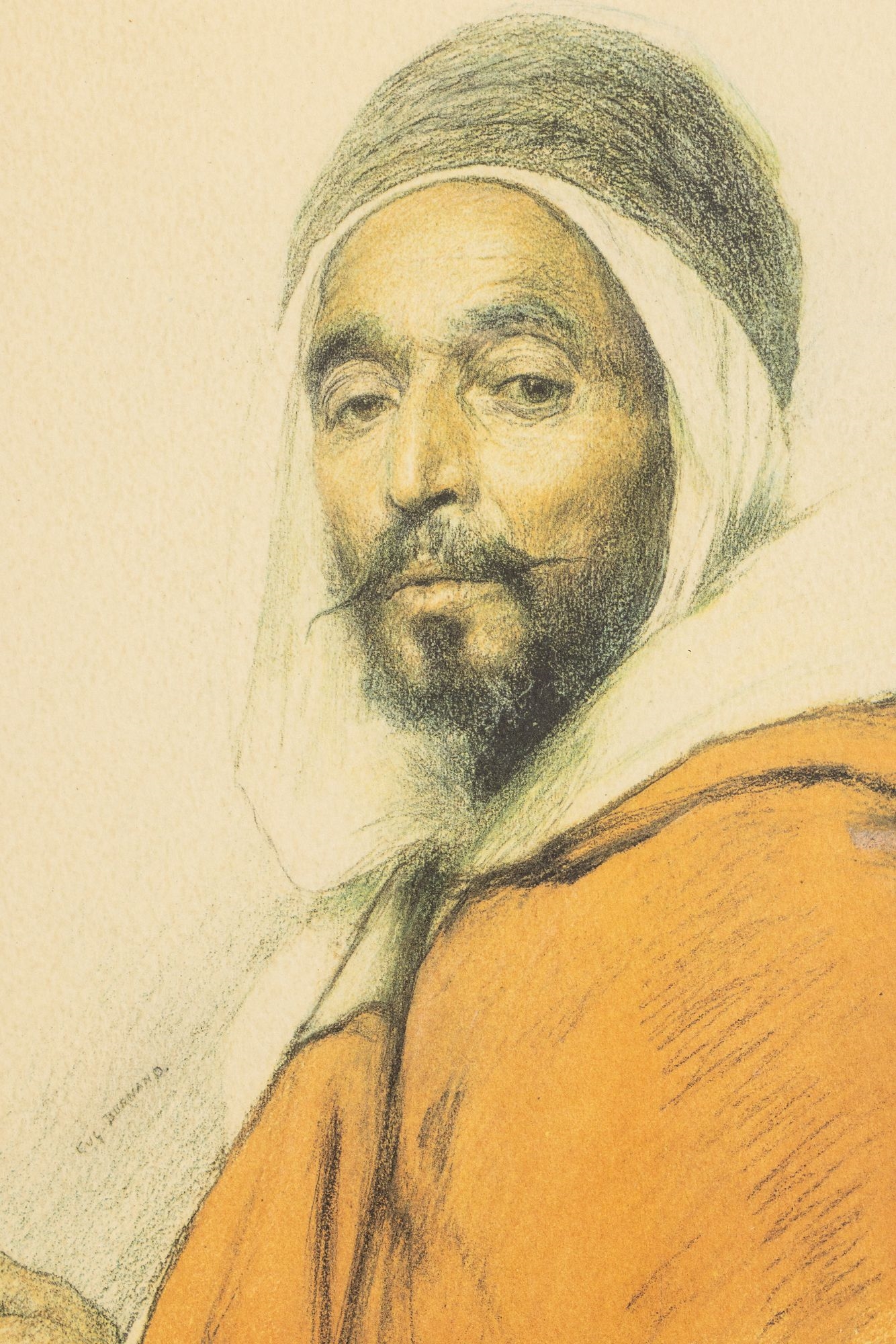 Eugene Burnand | Portrait of Mohamed Osman from Oran (1133) | MutualArt