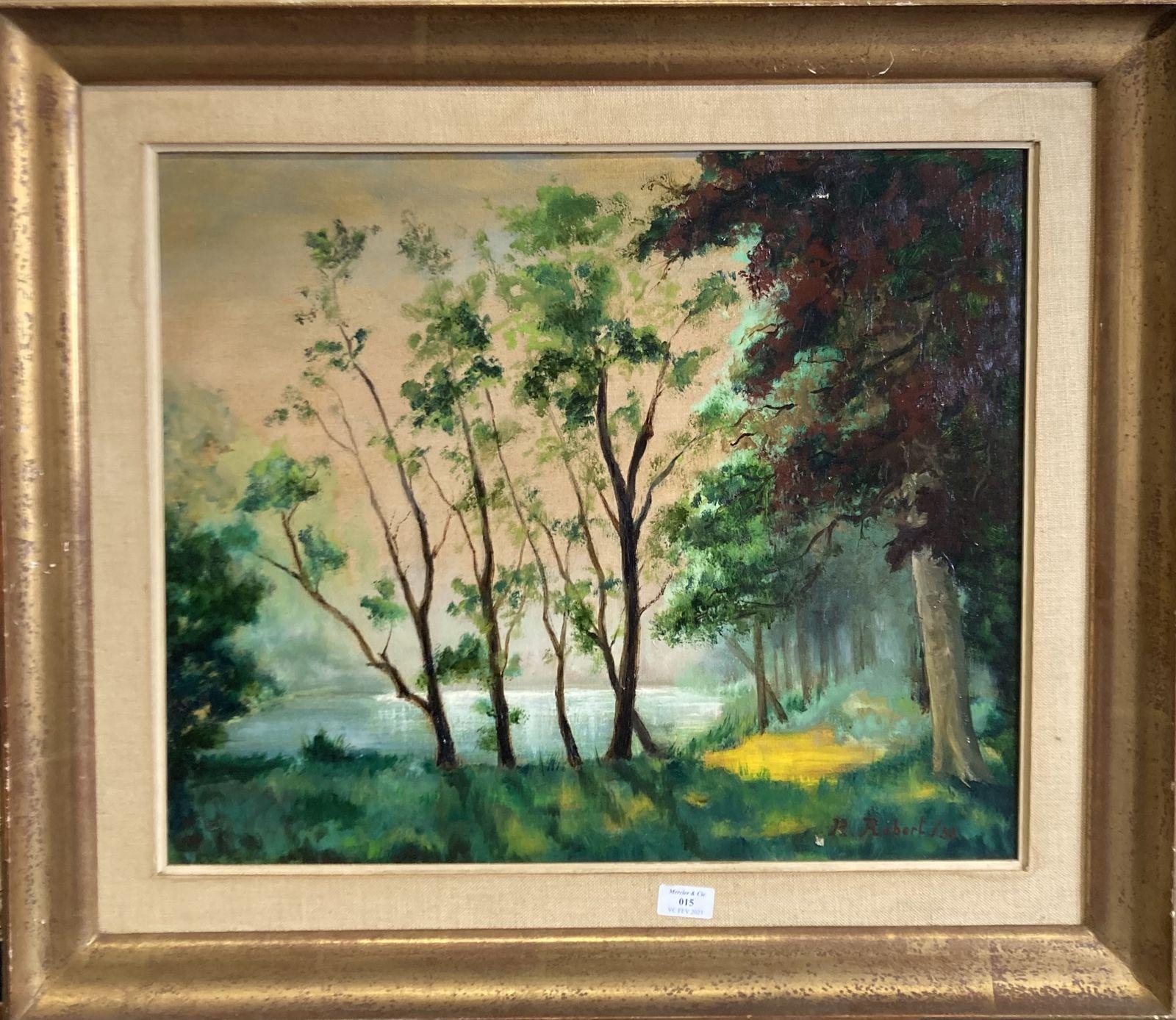 R. Robert | Paysage lacustre (1933) | MutualArt