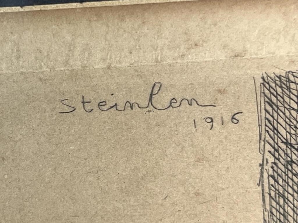 Theophile Alexandre Steinlen | ENTRE DEUX TRAINS | MutualArt