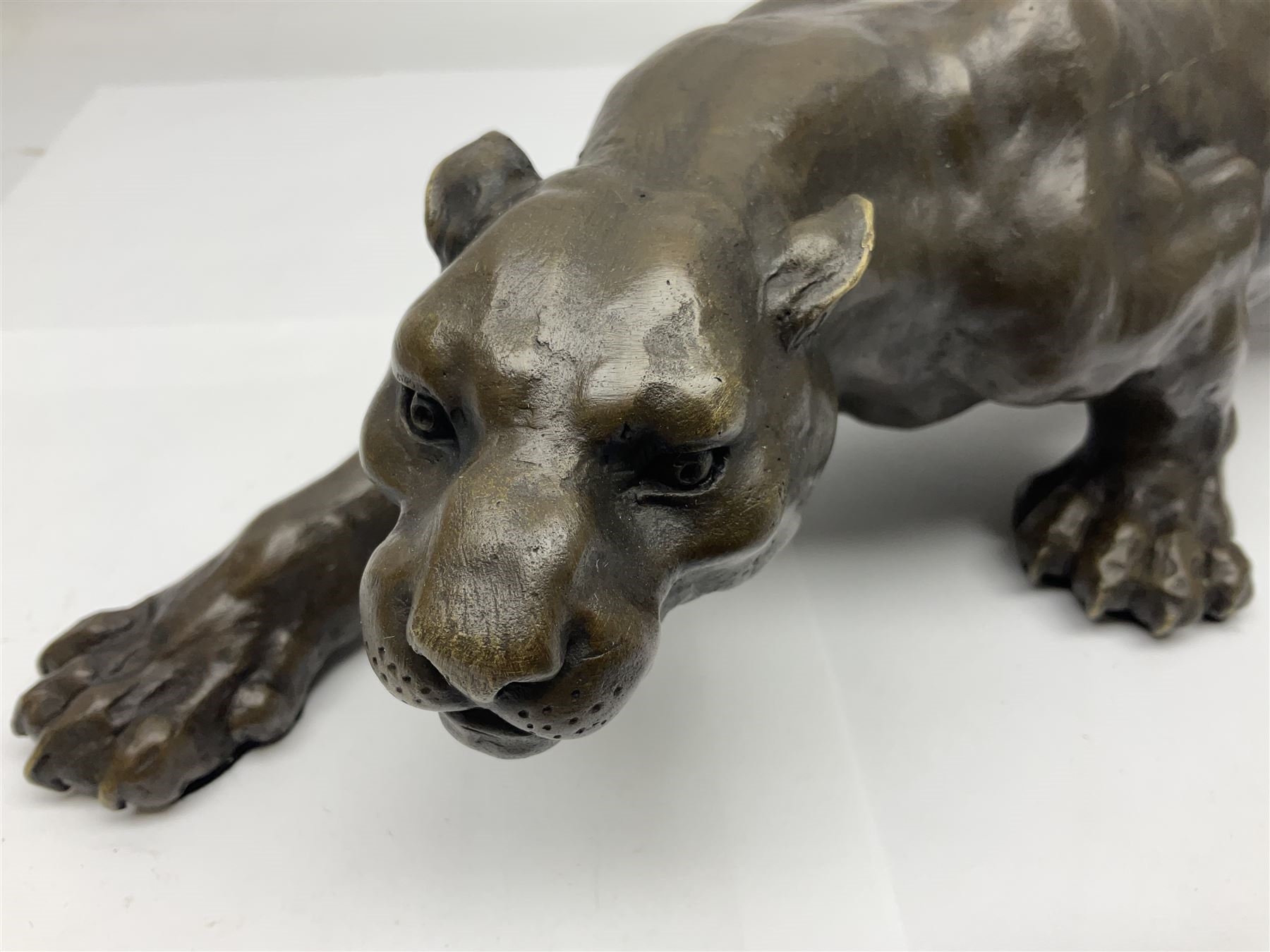 Miguel Fernando López (Milo) | Bronze figure, modelled as a cougar in ...