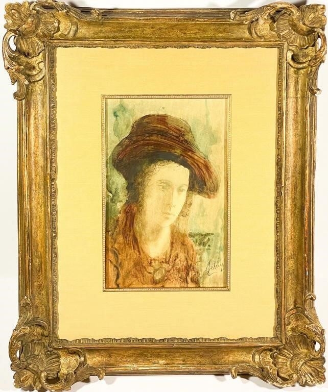 Conger Metcalf | Portrait of Girl In a Hat | MutualArt