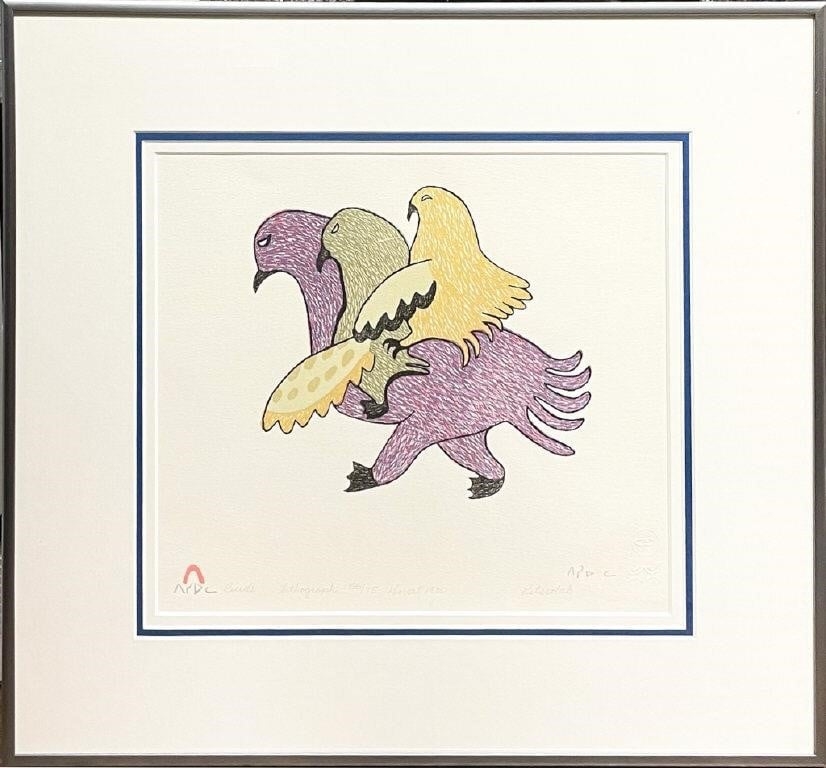 Pitseolak Ashoona | Birds 56/75 (1980) | MutualArt