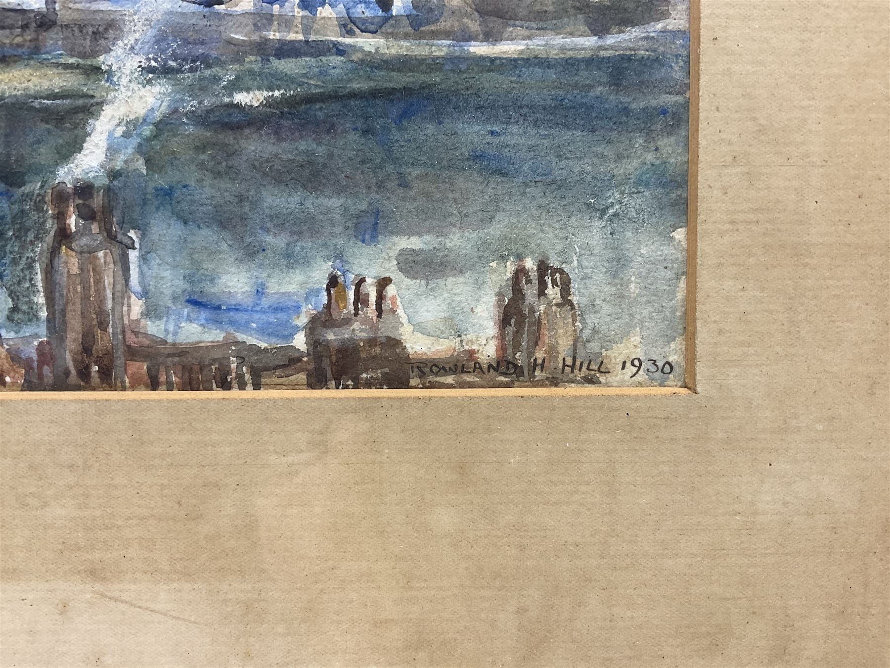 Rowland Henry Hill | Tate Hill Pier and the East Cliff Whitby (1930 ...