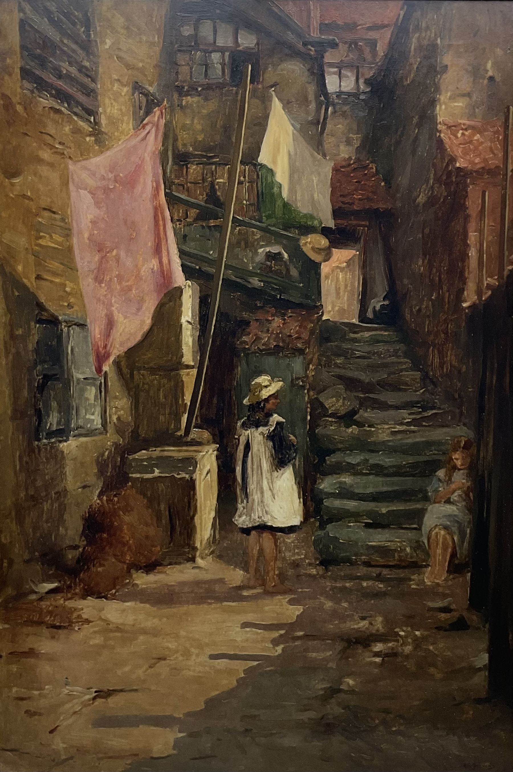 Albert George Stevens | Children in Arguments Yard Whitby | MutualArt