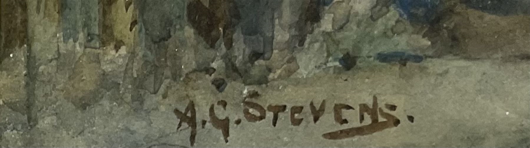 Albert George Stevens | Gossiping at the Cottage Doorway | MutualArt