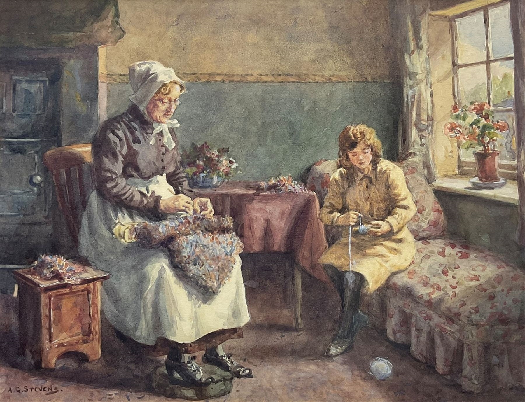 Albert George Stevens | Winding Wool | MutualArt