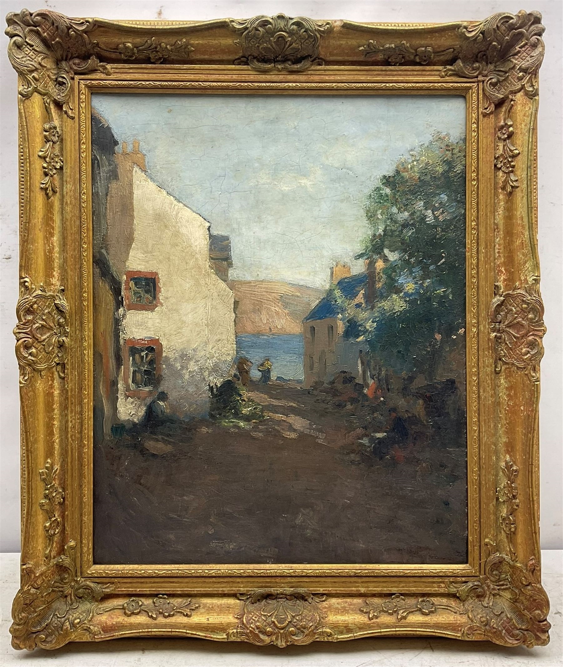 Newlyn School | Seaside Cottages with Fisherfolk | MutualArt